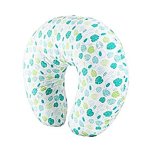 Dr. Brown's Breastfeeding Pillow with Removable Cover for Nursing Mothers, Machine Washable, Cotton Blend, Green