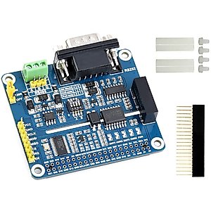 Isolated RS485 RS232 Expansion HAT Board for Raspberry Pi 4B/3B+/3B/2B/Zero/Zero 2 W/Zero 2 WH, SPI Control Onboard Protection Circuits
