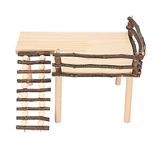 Zerodis Hamster Climb, Multipurpose Hamster Playing Hamster Bridge Rodents Chew Toy for Hamsters Chinchillas Guinea Pig Ferret Reptile