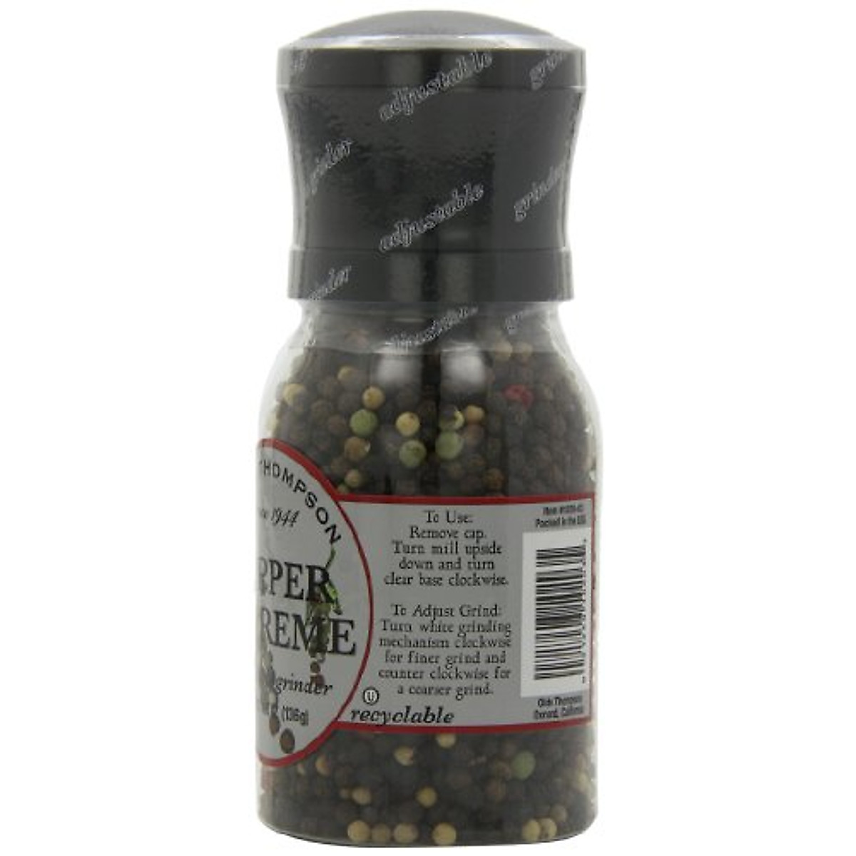 Olde Thompson Pepper Supreme, 4.8-Ounce Grinders (Pack of 2)