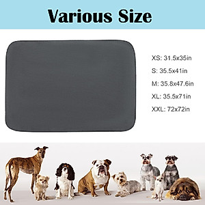 FONESO Washable Pee Pads for Dogs, Reusable Pads with Fast Absorbent, Non-Slip Pet Training Mat Playpen for Puppy/Senior Dog Whelping Incontinence Housebreaking (35.8x47.6 inch, Pack of 2)