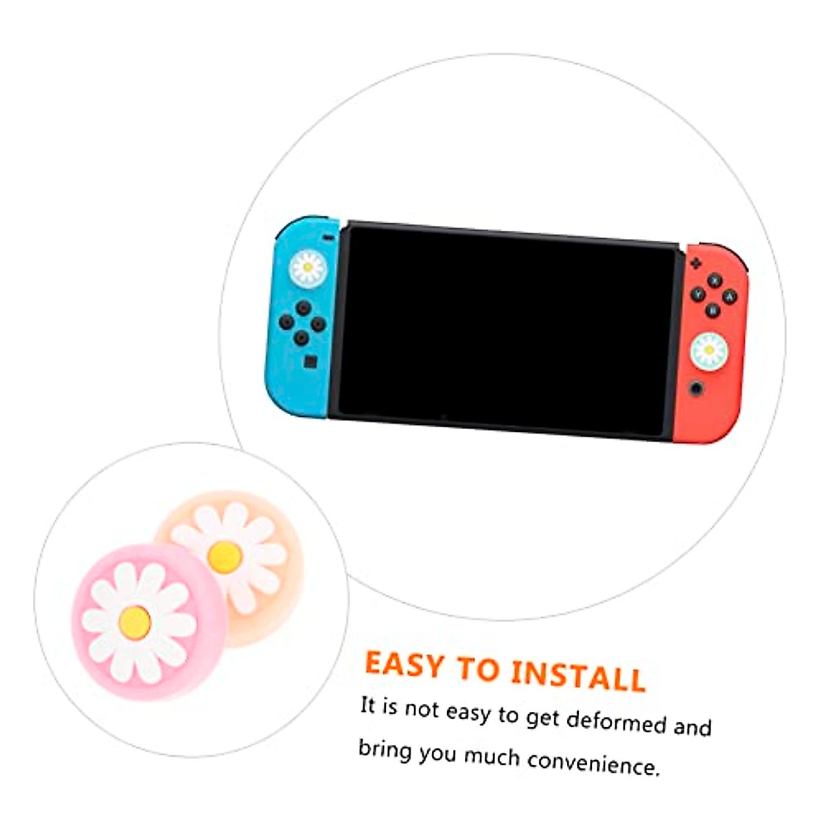 SOLUSTRE 24pcs Protective Joystick Lite Rock Console Thumb Compatible for Switch Cap Grip Cover Stick Button Compatible with Switch Game Switch Thumb Grips