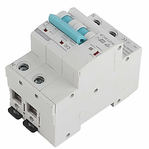 Circuit Breaker AC 230V Din Rail Mount Automatic Reclosing Leakage Air Switch for Households Factories (40A)