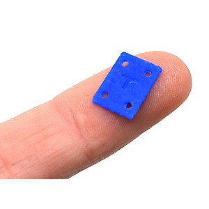 Teak Tuning Fingerboard Riser Pad Kit, Set of 2 Risers with 8 Extra Long Screws, White Yeti Colorway