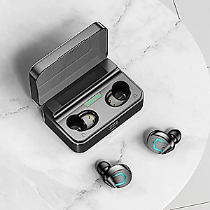 Wireless Earbuds Bluetooth Headphones in Ear Earbuds with Deep Bass LED Display Fingerprint Control for Sport and Work