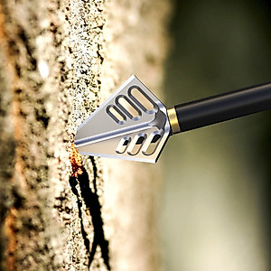 OTW Hunting Broadheads, 3 Fixed Blades 100 Grain Archery Broad Heads Archery Broadheads for Small Game Crossbows and Compound Bow Arrows(6 Pack-1)