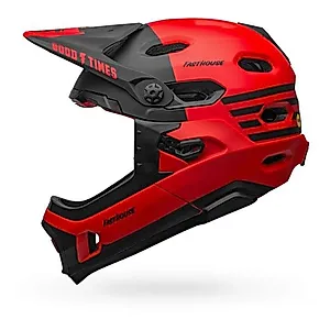 Bell Super DH MIPS Adult Mountain Bike Helmet - Fasthouse Matte Red/Black (2022), Large (58-62 cm)