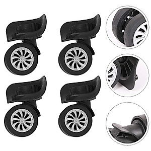 BESPORTBLE 4pcs Luggage Suitcase Caster Wheels Swivel Wheel Replacement Luggage Travel Suitcase Wheels Plastic Bearings Repair Set for Luggage Kits