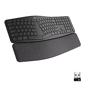 Logitech MX Master 3S Wireless Mouse and Ergo K860 Split Ergonomic Keyboard - Quieter Clicks, Faster Scrolling, Adjustable Palm Lift