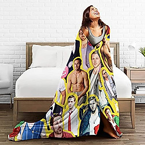 Blanket Ryan Gosling Soft and Comfortable Warm Fleece Blanket for Sofa,Office Bed car Camp Couch Cozy Plush Throw Blankets Beach Blankets