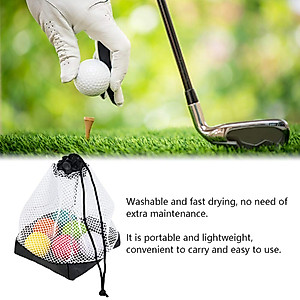 Ball Bag, Nylon Mesh Pouch, Storage Bag Pouch with Drawstring Cord Lock Closure, Can Hold 36 Balls, 1 Pack Mesh Ball Bag