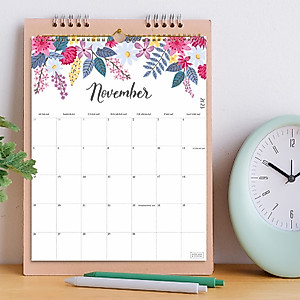 S&O Vertical Floral Wall Calendar from Jan 2023-Jun 2024 - Tear-Off Monthly Calendar - 18 Month Academic Wall Calendar 2023-2024 - Hanging Calendar to Track Anniversaries & Appointments - 10.5x13.5”in