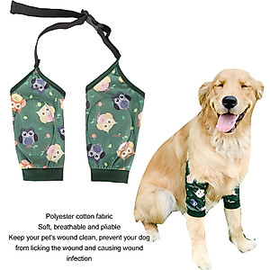 AYNEFY Dog Front Legs Recovery Suit,Soft Dog Protective Elbow Braces Dog Recovery Sleeves After Surgery with Elastic Band for Pet Wounds Prevent Licking Bite Being Wet and Infected (XL)