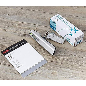 Digital Luggage Scale, WGGE Travel Luggage Weight Scale, Max 110lbs/50kg Baggage Scale with Backlit LCD Display