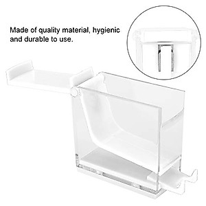 Dentist Cotton Case Teeth Cotton Roll Dispenser Cotton Roll Dispenser Cotton Roll Press Type Cotton Holder Press Type Cotton Swab Storage Box[White]