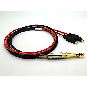 Sqrmekoko 5N OFC Upgrade Cable for Sennheiser HD525 HD545 HD565 HD580 HD600 HD650 Silver Plated Audio Cord (4ft)