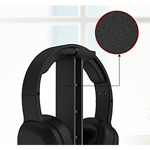 Headset Stand ABS/Aluminum Alloy Headphone Stand Headphones Holder Stand Stable Bracket Silicone Pad for Wired Wireless Headsets Headphone Stand (Color : A-White)