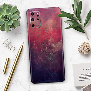 DesignSkinz Abstract Fire & Ice V11 Protective Vinyl Decal Wrap Skin Cover Compatible with The Samsung Galaxy S20 (Screen Trim & Back Glass Skin)