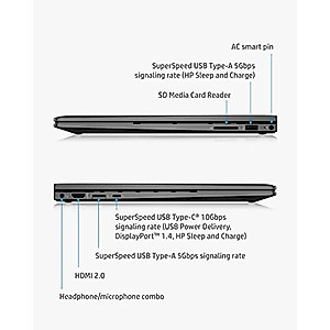 HP Envy x360 15 Convertible Laptop, AMD Ryzen 5 5500U Processor, AMD Radeon Graphics, 8 GB RAM, 512 GB SSD, 15.6 inch Full HD Display, Windows 10 Home(15-ee1010nr, 2021)