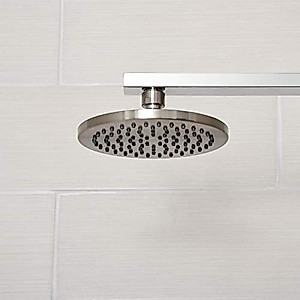 Amazon Basics Rain Shower Head, 6 Inch, Round, Satin Nickel