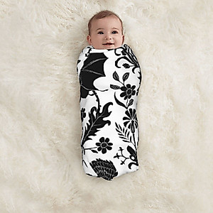 Christmas Goth Bat Flower Halloween Baby Swaddle Blankets boy Newborn Receiving Gothic Blankets Christmas Girl Baby Swaddle Blankets Large Swaddle Blankets Swaddling Wrap Silky Soft Gifts
