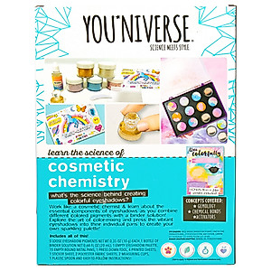 You*Niverse Cosmetic Colorist by Horizon Group USA: Create 15 Hand Pressed Eyeshadows, STEAM Kit, Includes Magnetic Palette, Colorful Pigments, Tamper Tool & More, Multi