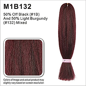 Vivica A Fox Hair Collection HKBK16L-V Human Hair Afro Curl Kinky Bulk Extension, M1B/132, 5.8 Ounce