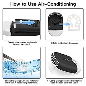 MISMXC Eyelash Fan,Rechargeable Handheld Mini Fan Lash Dryer with Built in Sponge,Perfect for Eyelash Extension Application