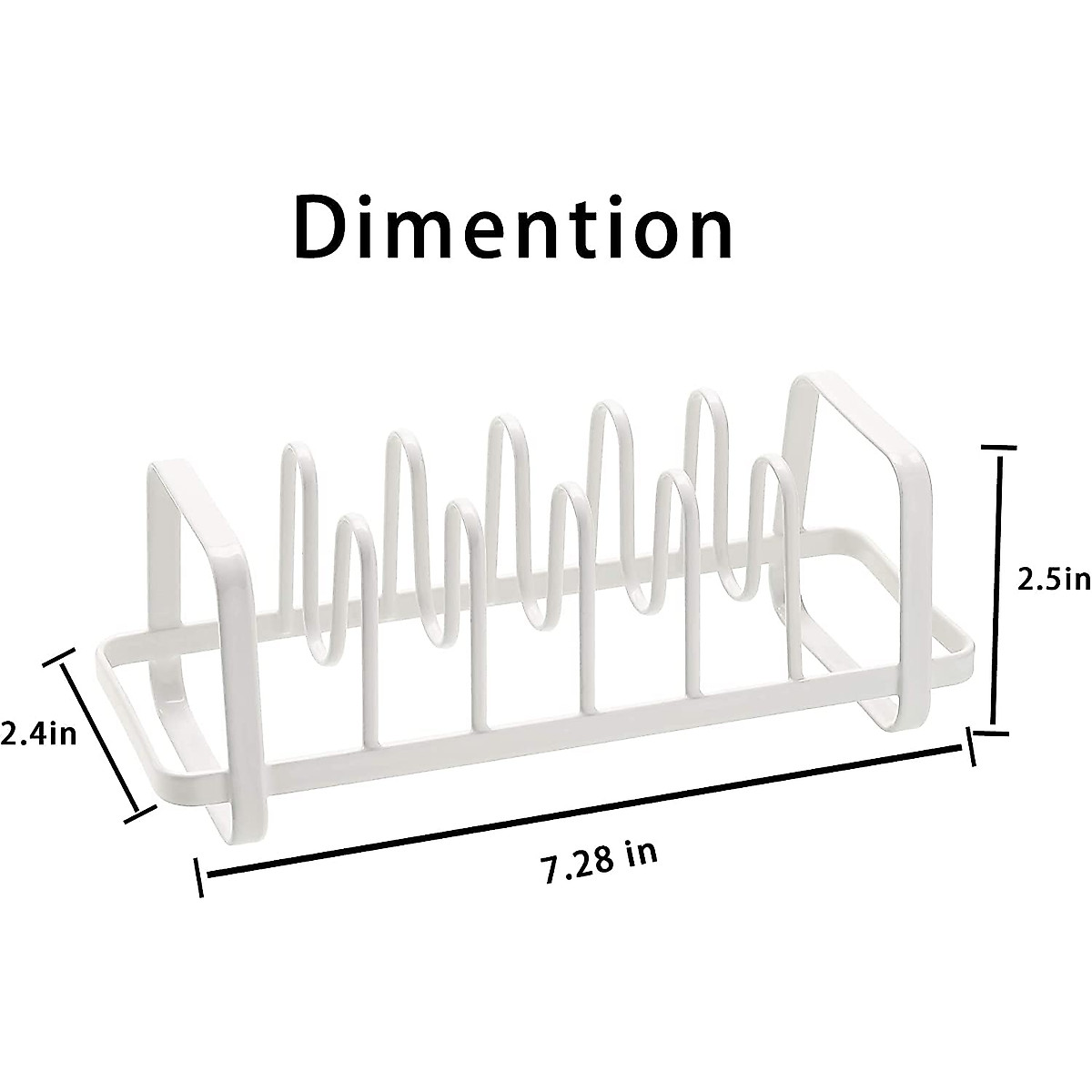 Pot Lid Organizer, Pots and Pans Organizer with 6 Compartments for Bakeware Dish Plate, Cutting Boards, Pots & Pans, Serving Trays in Cabinet Pantry