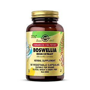SOLGAR Boswellia Resin Extract Vegetable Caps, 60 CT
