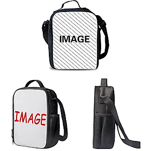 AmzPrint Cute Siberian Husky Dog Backpack For Kids Girls Lunch Bag For School 3 In 1 Back To School Class Backpacks Set
