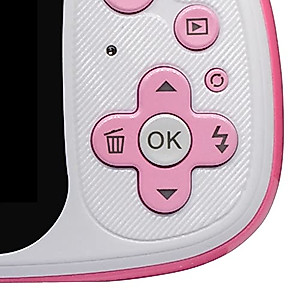 SamFansar Digital Camera Lightweight Kid Camera with 2 Inch Screen 32Gb SD Card Multifunctional Durable Pink