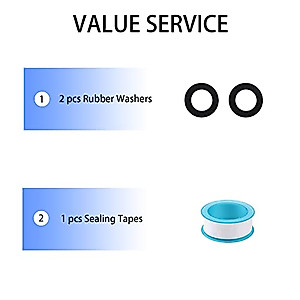 Jeeker Garden Hose Repair Kit, Zinc and Aluminum Male and Female Hose End, Suitable for 3/4 Inch and 5/8 Inch Garden Hoses (Female+Male)