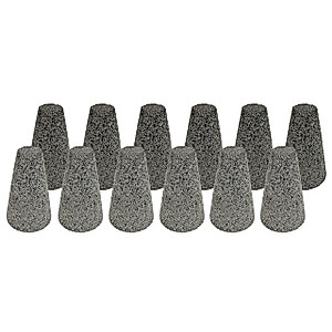 Weiler 68317 TIGER AO TYPE 17 Flat Tip Portable Grinding Cone, A24-R, 2" X 3" X 5/8-11, (Pack of 12)