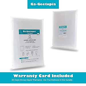 Ga-Geetopia Thin 3D EVA Shower Curtain Liner Water Cube, 72x72 Premium Light Weight Clear Plastic Bathroom Shower Curtain with Rustproof Metal Grommets 3 Magnets for Shower Stall, Bathtubs(No Hooks)