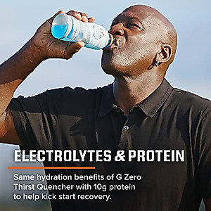 Gatorade Zero With Protein, 10g Whey Protein Isolate, Zero Sugar, Electrolytes, 3 Flavor Variety Pack, 16.9 Fl Oz, 12 Pack