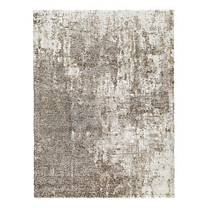 Signature Design by Ashley Pearidge Casual 7'11" x 10' Machine Woven Cloudy Abstract Pattern Large Area Rug, High Pile, Brown, Beige, Gray, & White