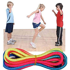 2CHILL Elastic Chinese Jump Rope (3 Skipping Rope) Colorful Stretchy Jumping Rope for Kids & Adults. Outdoor Games, Physical Education Equipment, Party Favor. 733-3s