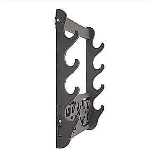 LUCKNIGHT Display Stand 4- Tier Wall Mount Sword Holder, Samurai Sword Wood Holder Stand Hanger Display Bracket Rack Sword Stand