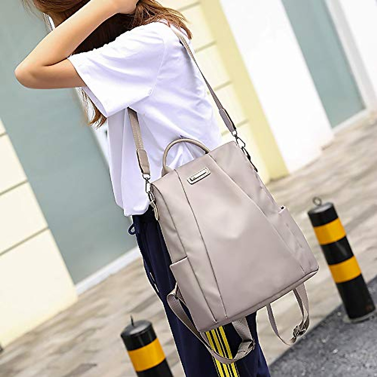 Vielgluck_Bag Women Travel Backpack Travel Bag Anti-Theft Oxford Cloth Backpack Rucksack Large Capacity Crossbody Bag Purse
