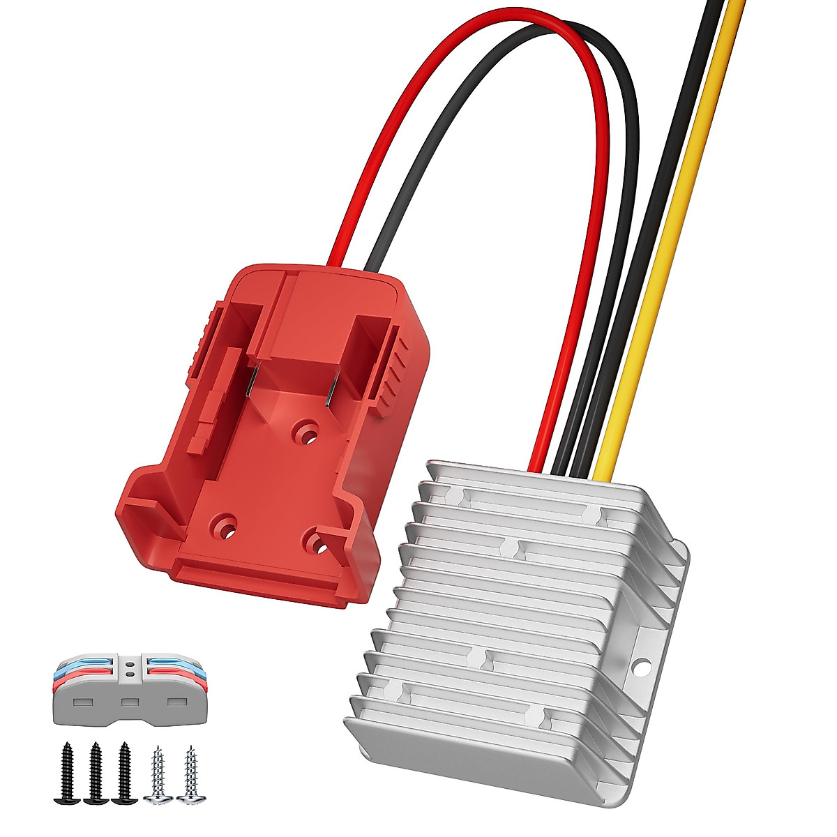 RVBOATPAT Step Down Converter 18V to 12V for Milwaukee M18 Power Wheel Battery Adapter DC 12V 20A 240W Buck Converter DC Voltage Regulator
