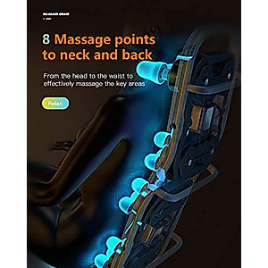 FDW Shiatsu Massage Chairs Full Body and Recliner Zero Gravity Massage Chair Electric with Built-in Heart Foot Roller Air Massage Easy to Move for Home Office,Black