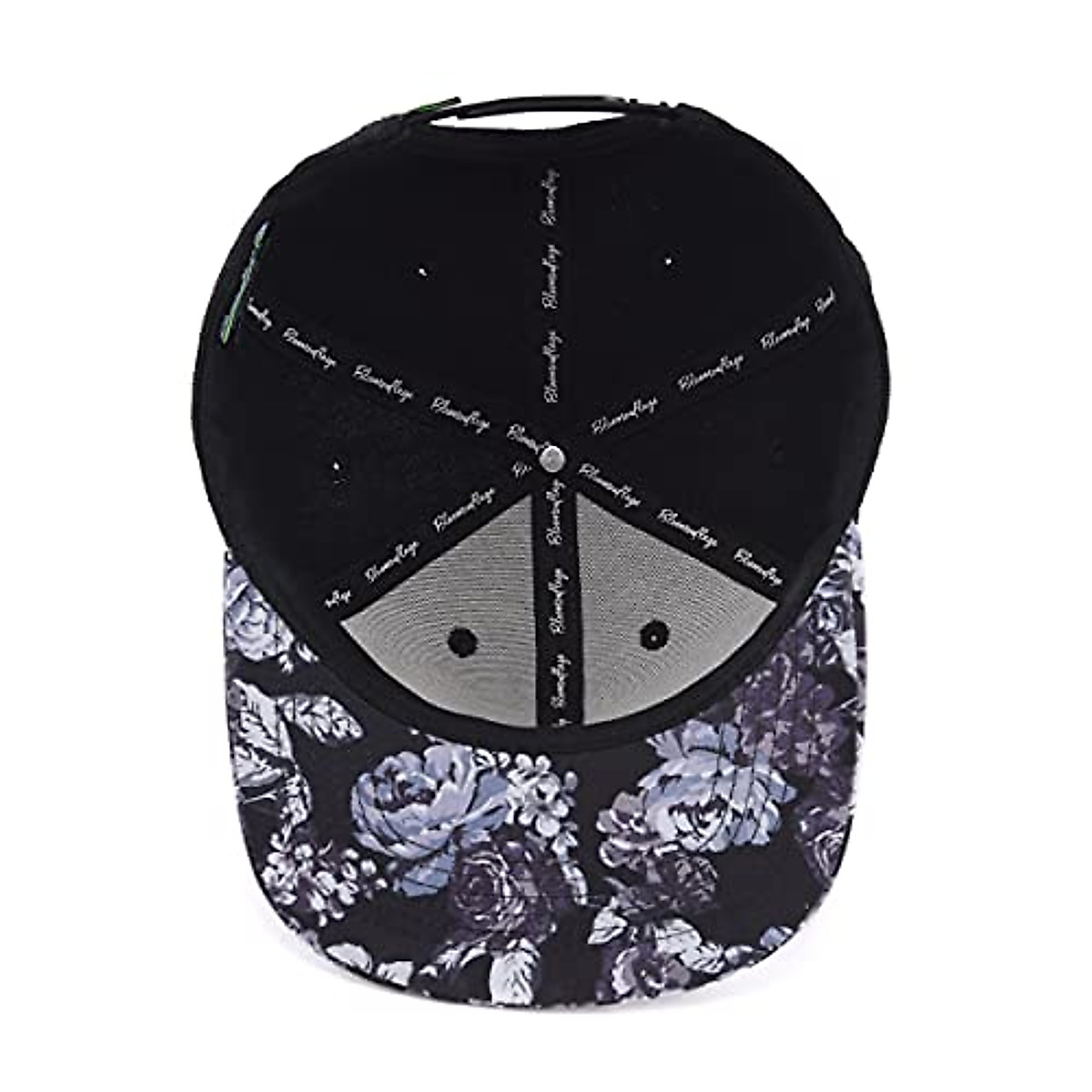 Bloomouflage Snapback Hat Floral Black Patch