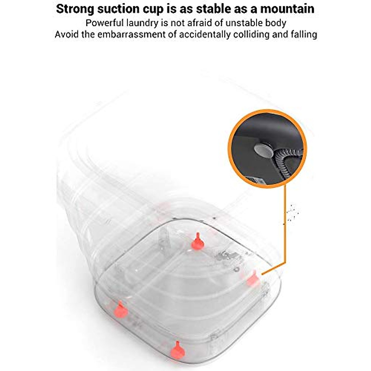 Best4Kids Portable Mini Folding Clothes Washing Machine, Compact Washing Machine, Bucket Automatic Home Travel Self-Driving Tour Underwear Foldable Washer (White Without Dryer)