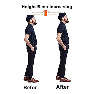 Correct-Position Height Increase Insoles, Heel Cushion Inserts, Heel Lift Inserts for Leg Length Discrepancies (Blue, 1.8" Height)