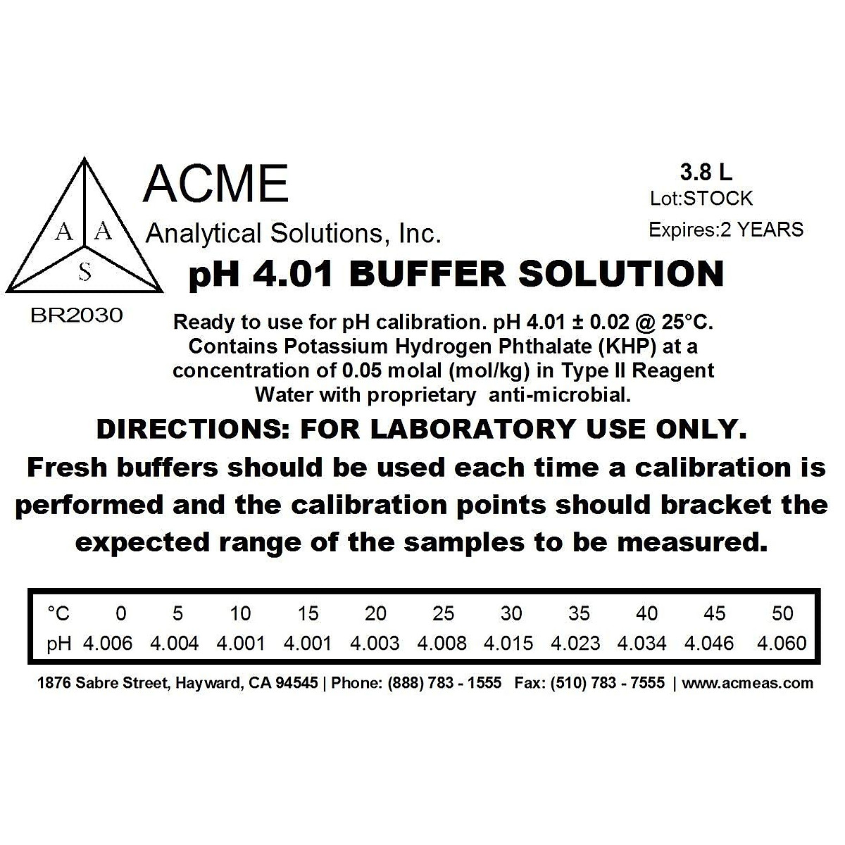 Acme Analytical Solutions pH 4 and 7 Buffer Solutions, 2 Gallons Total, pH Meter Calibration Solution, NIST Traceable Reference Standards, Designed for All pH Meters, 2 x 3.8 Liters, pH Buffer Combo