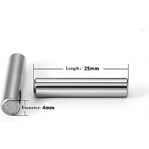 M4x25mm Dowel Pin 304 Stainless Steel Shelf Support Pin Fasten Elements 304 Stainless Steel Cylindrical Pin Locating Dowel Support