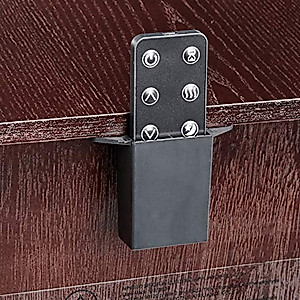 Amazon Basics Cabinet Style Space Heater, Brown Wood Grain Finish, 1500W