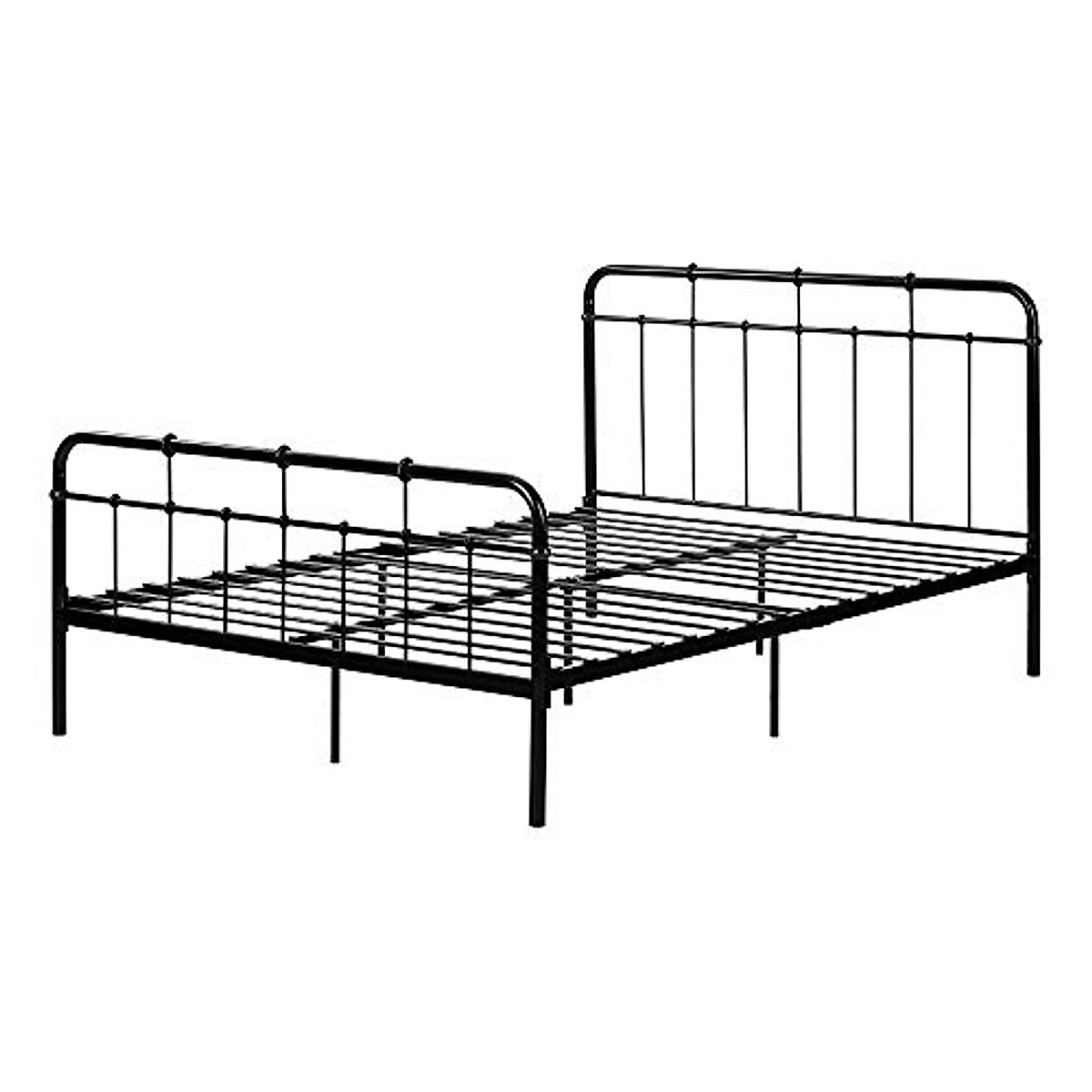 South Shore Versa Metal Complete Bed-Full-Black