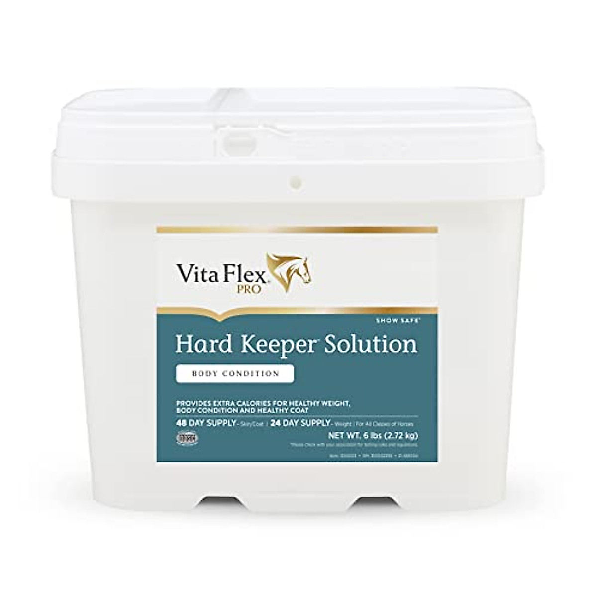 Vita Flex Pro Hard Keeper Solution, Horse Weight Supplement, Extra Calories for Weight and Slow Burning Energy, 6 Pounds
